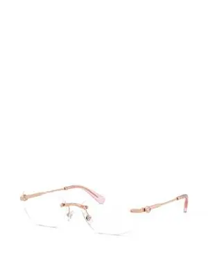 SWAROVSKI Crystal-embellished Rimless Eyeglasses - Pink