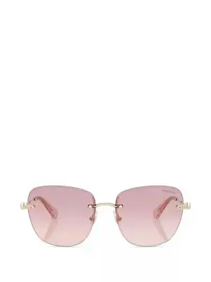 SWAROVSKI Square-frame Sunglasses - Gold
