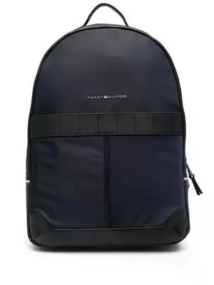 Tommy Hilfiger Metal Logo-Print Backpack Blue