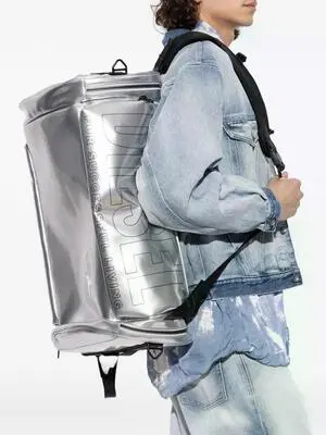 DIESEL® Logo-print Metallic Backpack