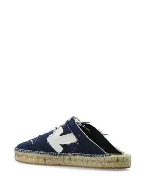Off-White Arrows-motif Frayed Mules