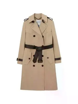 Burberry Long Silk Cotton Foxfield Trench Coat
