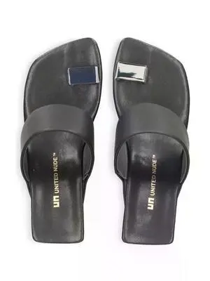 United Nude Loop Toe Hi Architectural-heel Ring Sandals