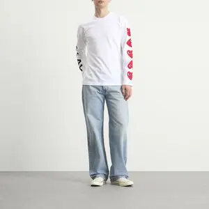 Play Comme Des Garcon Red Heart Long Sleeve T-shirt
