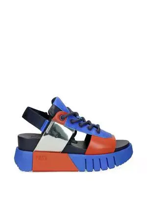 United Nude Delta Sporty Ii Color-blocking Lace-up Sandals - Blue