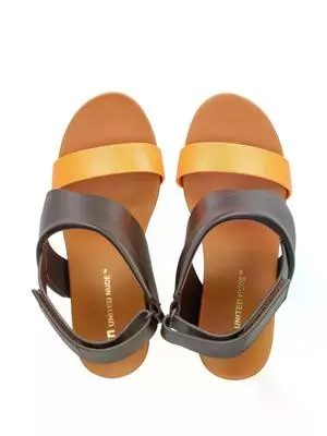 United Nude Eamz Polo Touch-strap Sculptural Sandals - Brown
