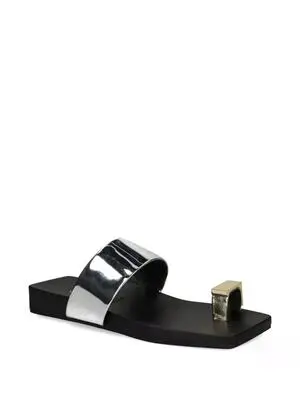 United Nude Loop Toe-loop Sandals - Silver