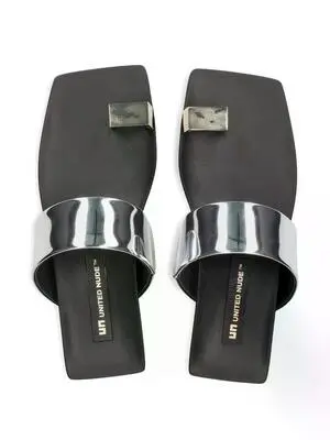 United Nude Loop Toe-loop Sandals - Silver