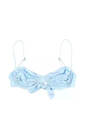 BELAMER Olivia Ruched Bikini Top - Blue