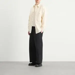 Stone Island Marina Cotton Nylon Panama Overshirt - Ivory