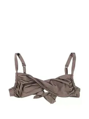 BELAMER Zoe Crossover Bikini Top - Brown