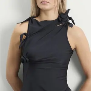 Coperni Flower Top - Black
