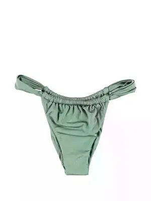 BELAMER Lara Ruched Bikini Bottom - Green