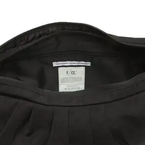 F/CE. Textured Twill Crossbody Bag - Black