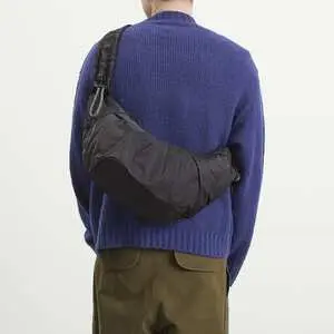 F/CE. Textured Twill Crossbody Bag - Black