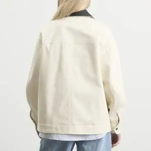 ANINE BING Holden Utility Jacket With Contrast Collar - Ecru
