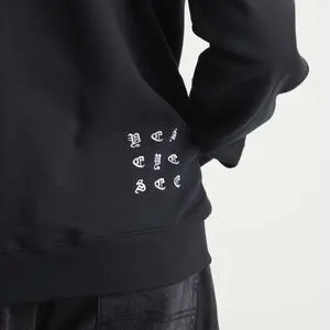YESEYESEE Bullet Holes Zip-up Hoodie With Graphic Detail
