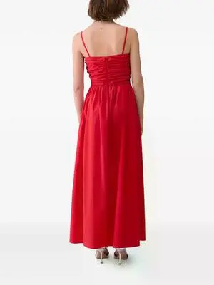 Liu Jo Gathered Poplin Maxi Dress