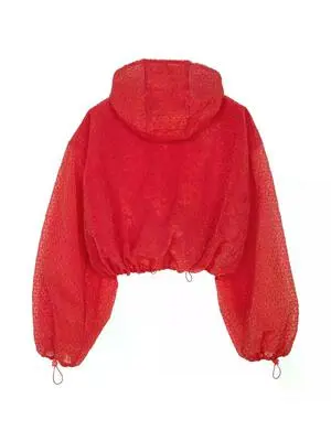 Cecilie Bahnsen Aisha Hooded Jacket - Red
