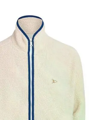 DRAKE'S Fleece Zip-up Jacket - Neutrals