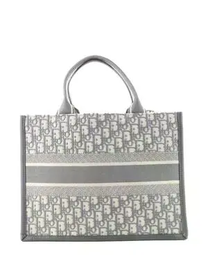 Dior Book Tote With Strap Oblique Canvas Medium