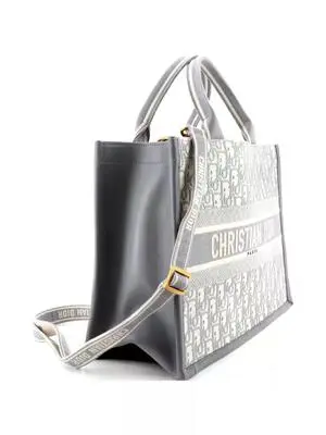Dior Book Tote With Strap Oblique Canvas Medium