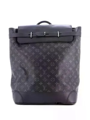 LOUIS VUITTON Steamer Monogram Eclipse Canvas Backpack - Black