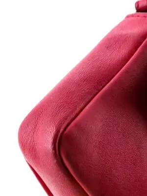Fendi Leather Micro Baguette Crossbody Bag