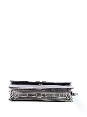 Balenciaga Bb Chain Round Embossed Leather Shoulder Bag