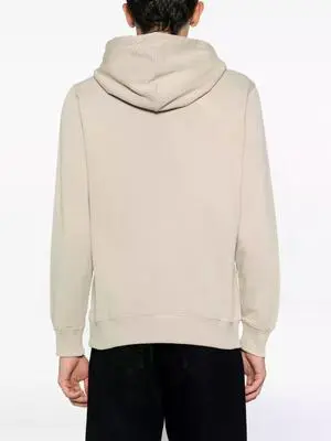 Calvin Klein Logo-print Cotton Hoodie - Neutrals