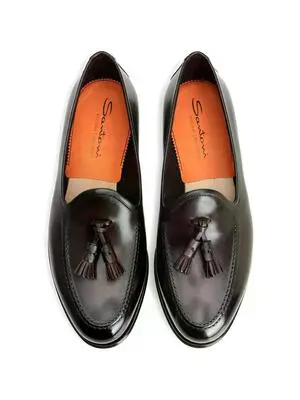 Santoni Andrew Leather Loafers