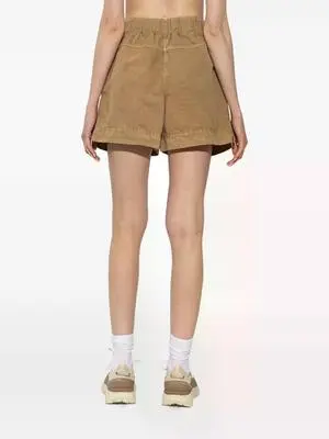 Moncler Pleated Logo-patch Shorts