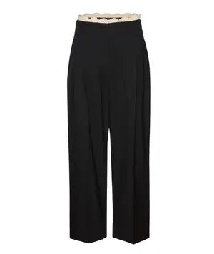 Magda Butrym Lace-detail Wool Trousers