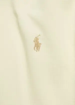 Polo Ralph Lauren Logo-embroidered Hooded Cotton Sweatshirt - Cream