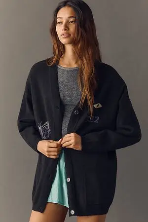 Anthropologie Manifest Star Cardigan - Black