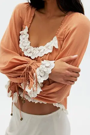 SPELL Poison Peach Blouse