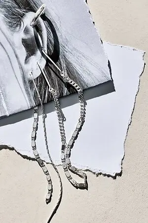 Free People Lola Threader Earring Set - Silver