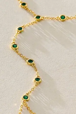 BRACHA Maxine Hand Chain - Emerald