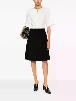 TOTEME Pleated Mini Skirt With Bead Embellishment - Black