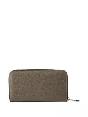 DOUCAL'S Tumbled Leather Continental Wallet - Brown