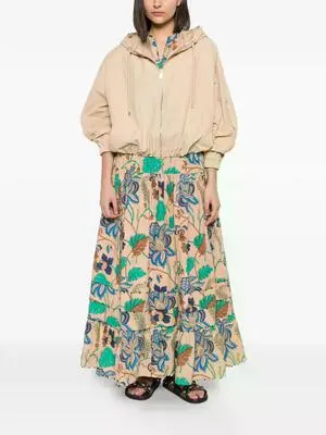Liu Jo Drawstring Hooded Jacket - Neutrals