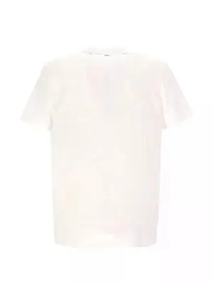 BOSS Perforated Quarter-zip Polo Shirt - White