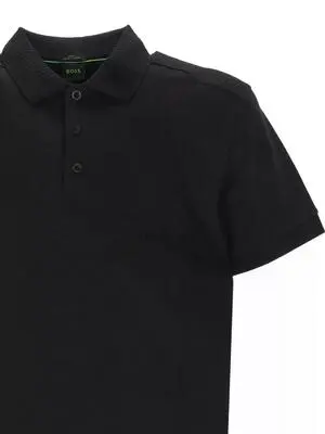 BOSS Logo-detail Polo Shirt - Black