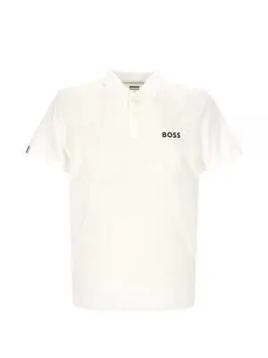 BOSS Logo-print Polo Shirt - White