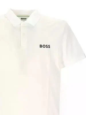 BOSS Logo-print Polo Shirt - White