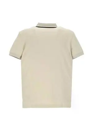 BOSS Logo-print Tipped Polo Shirt - Neutrals
