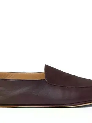 Loro Piana Anton Lambskin Loafers - Brown