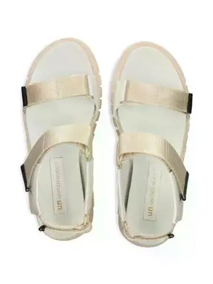 United Nude Delta Run Touch-strap Platform Sandals - Neutrals