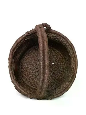 Tory Burch Ella Hand-crocheted Popcorn Bucket Bag - Brown