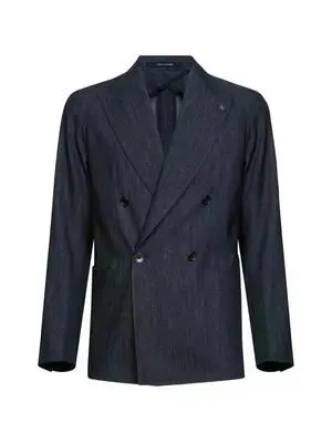 Tagliatore Double-breasted Peak-lapel Blazer